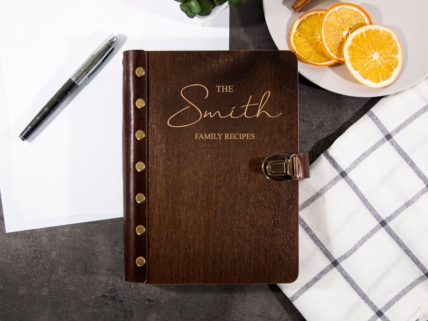 Personalized Family Recipe Book Kitchen Gift for Hostess - Etsy