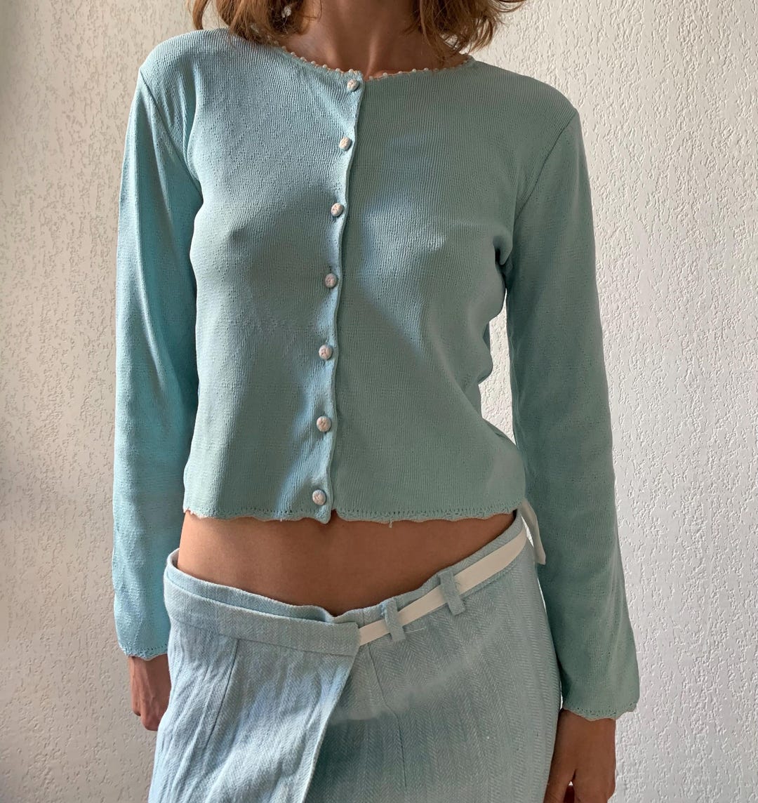2000s Blumarine Silk Cardigan - Etsy