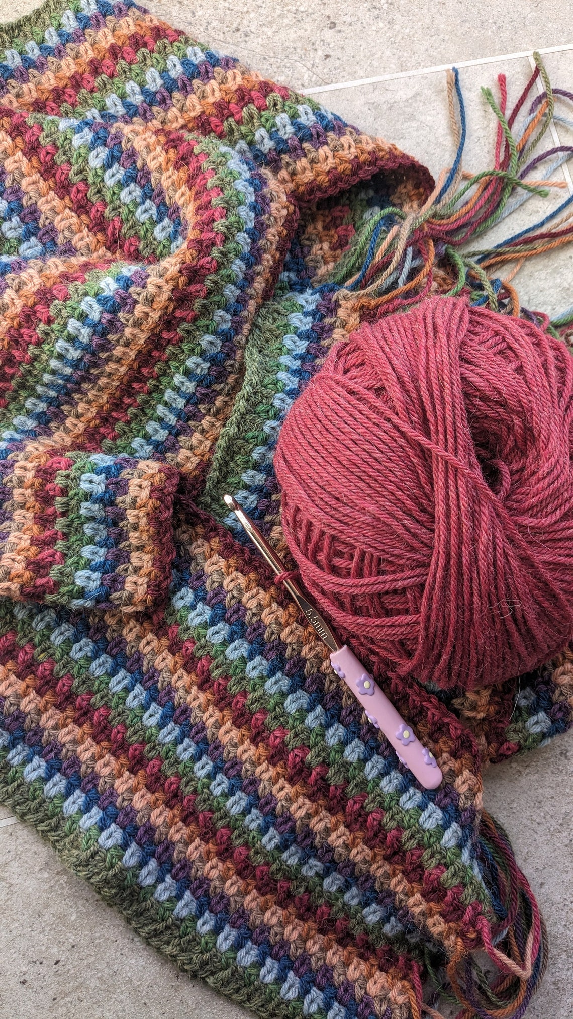 Crochet Moss/linen Stitch Scarf Pattern With Tassels (PDF Pattern)) - Etsy