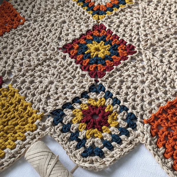 Granny Square Rug - Etsy