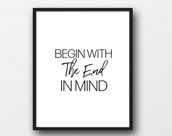 Inspiration Quote Poster - Etsy