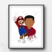 Super Mario Printable Art, Black Boy, Afro Art, African American Art ...