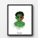 Kid Hulk Printable Art, Hulk Art, Black Boy, Afro Art, African American ...