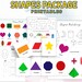 Shapes Printable Package, Flashcards, Shapes Chart, Shapes Workbook ...
