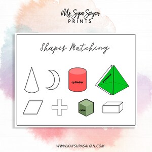 Shapes Printable Package, Flashcards, Shapes Chart, Shapes Workbook ...