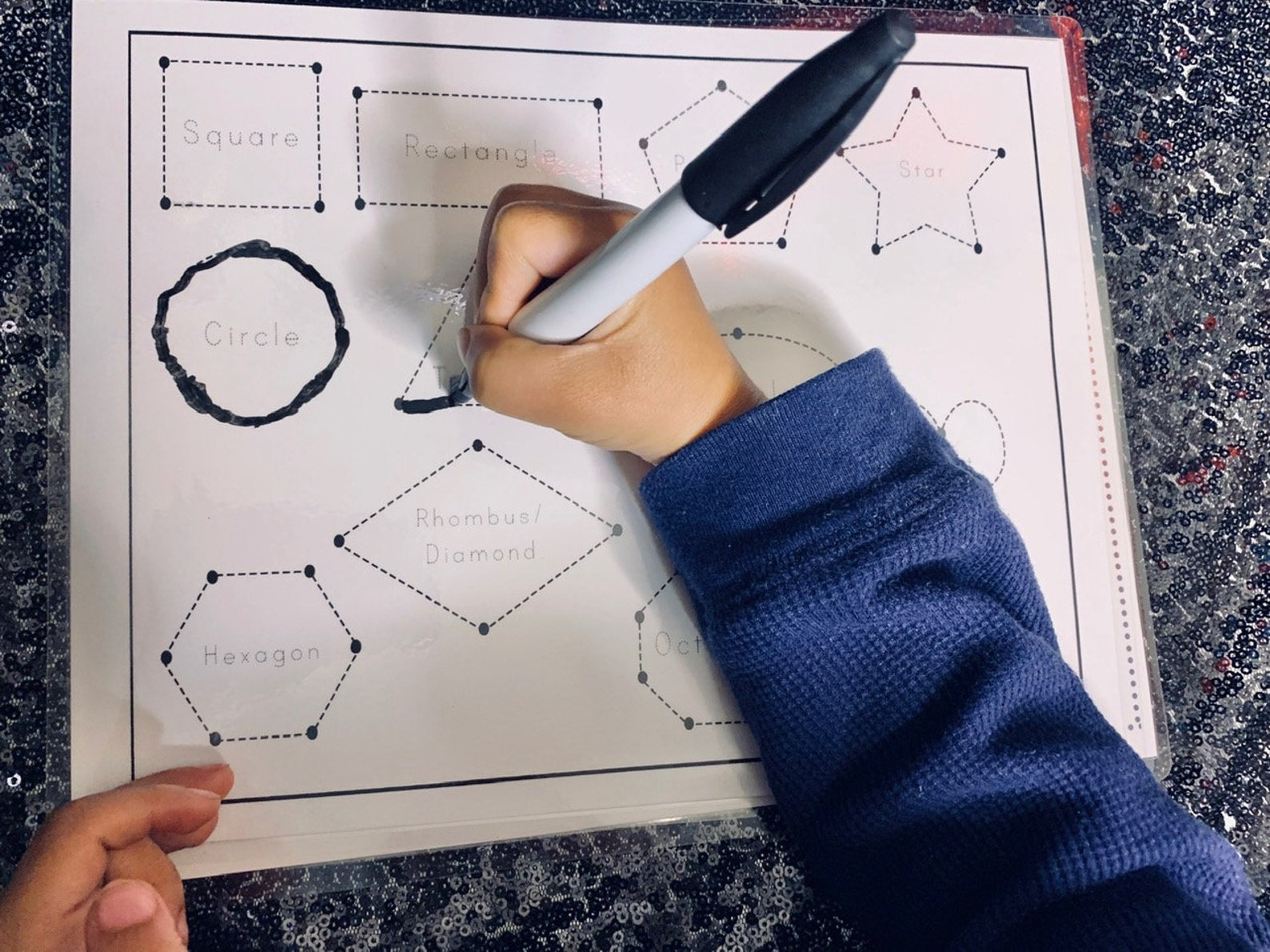 Tracing Mats Name Tracing Mat Practice Numbers Shapes and - Etsy