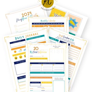 Kids Printable Goal Planner, Monthly Planner, Goal Setting, Printable ...