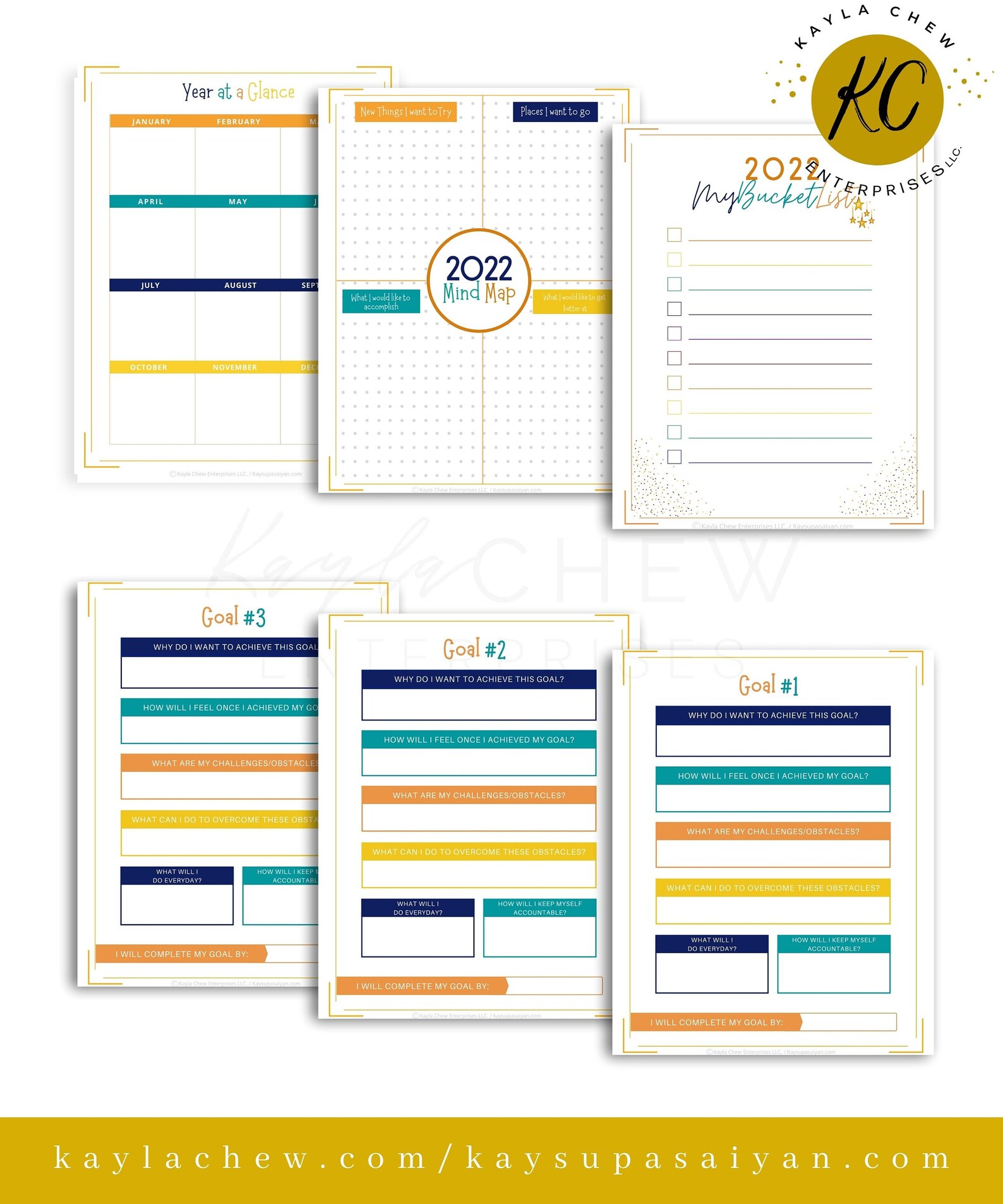 Kids Printable Goal Planner Monthly Planner Goal Setting - Etsy