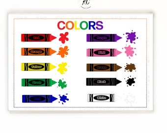 Parking Cars Color Match Learning Colors Preschool (Download Now) - Etsy