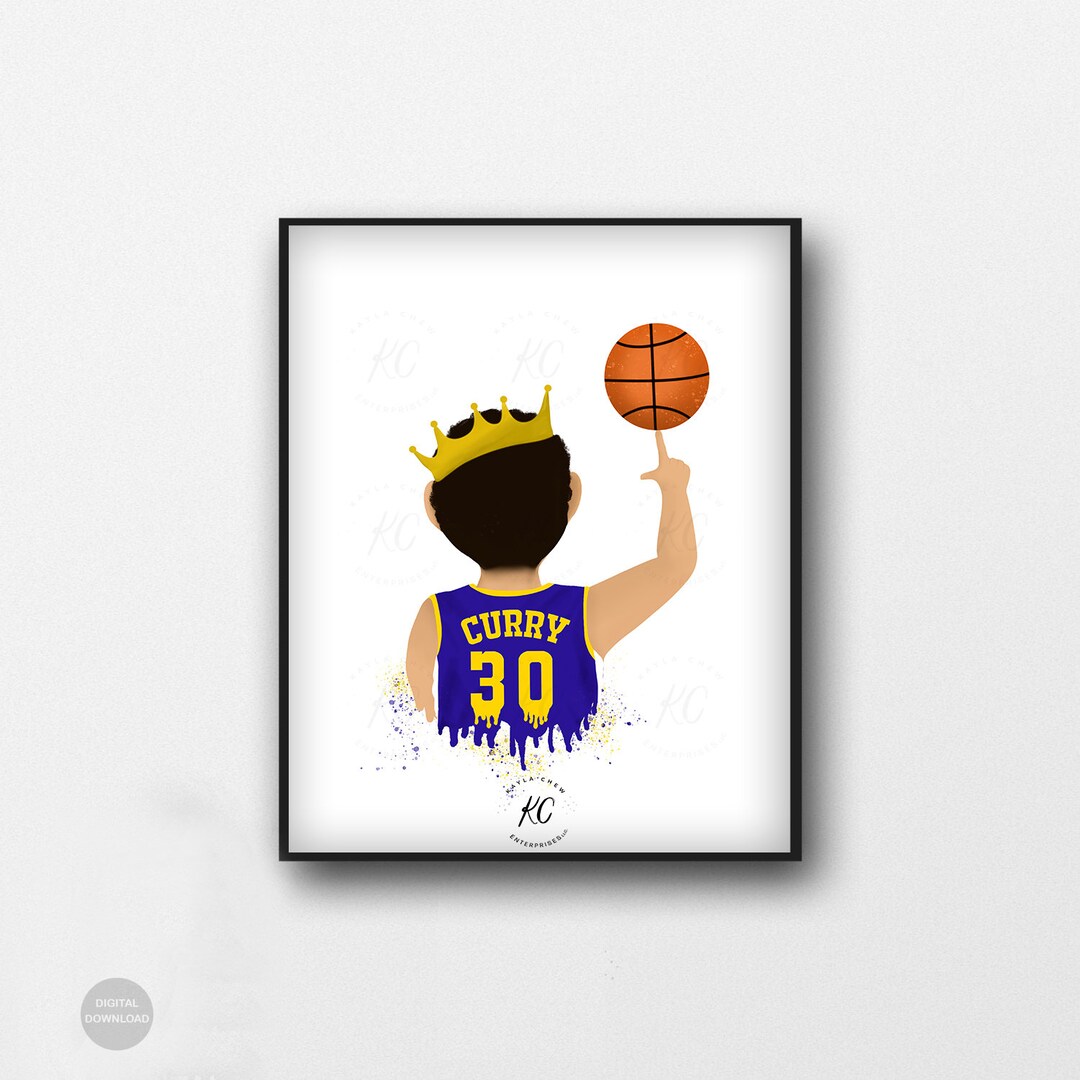 STEPH CURRY Art Printable, Afro Art, African American Art, Printable ...
