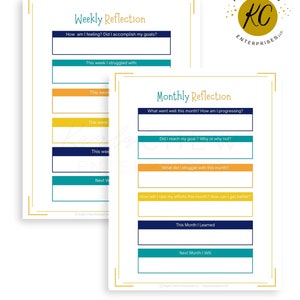 Kids Printable Goal Planner, Monthly Planner, Goal Setting, Printable ...