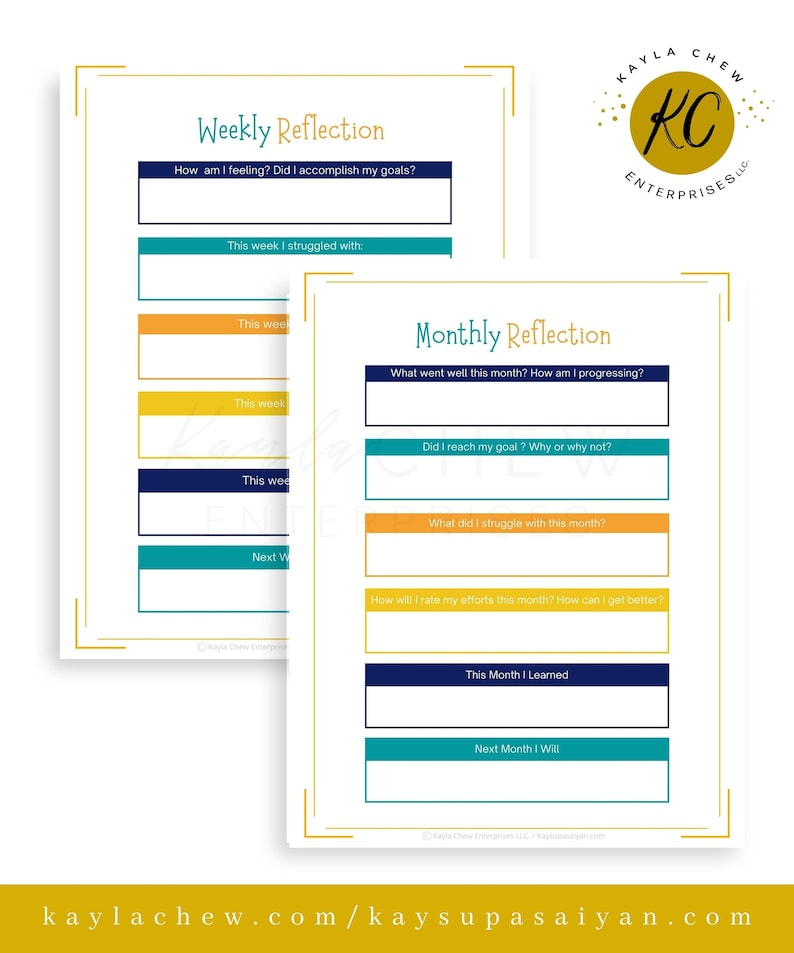 Kids Printable Goal Planner Monthly Planner Goal Setting - Etsy