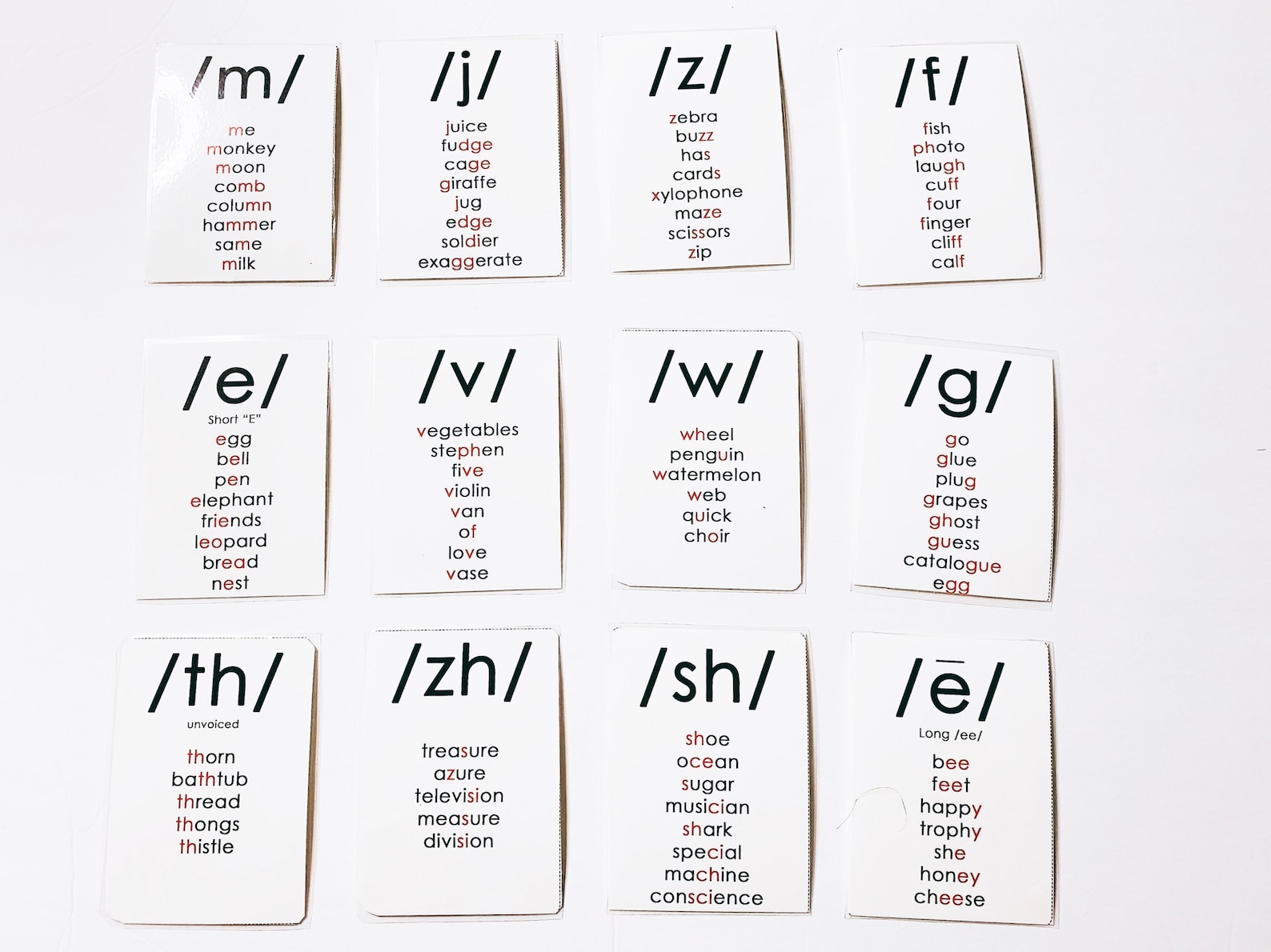 44 Phonemes Flashcards Printable 44 Phonemes Letter-sounds - Etsy Israel