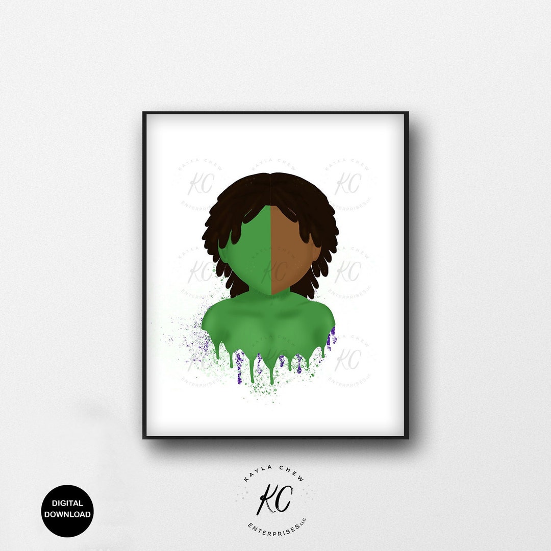 Kid Hulk Printable Art, Hulk Art, Black Boy, Afro Art, African American ...