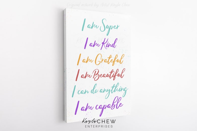 I Am Super Affirmation Printable Printable Wall Art - Etsy