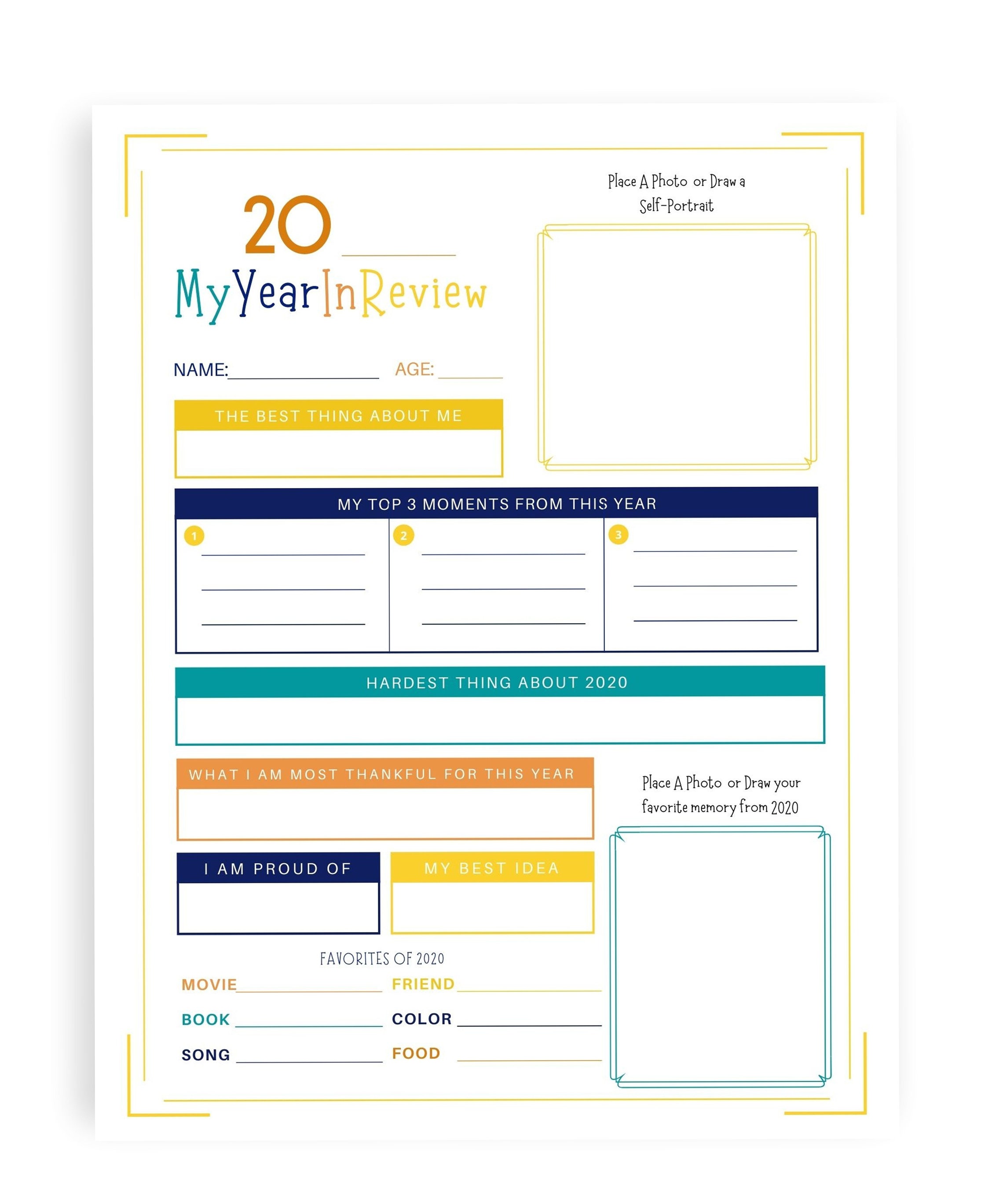 Kids Printable Goal Planner Monthly Planner Goal Setting | Etsy