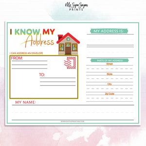 I Know My Address and Phone Number, All About Me, Learn to Tell Time ...