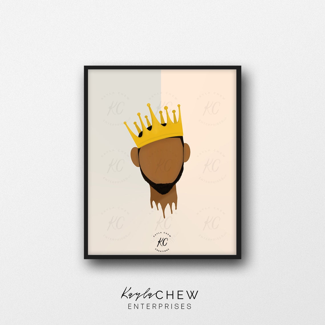 Black King Poster - Etsy