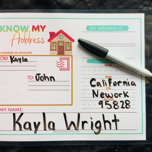 I Know My Address and Phone Number, All About Me, Learn to Tell Time ...