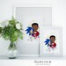 Sonic Printable Art Black Boy Afro Art African American - Etsy