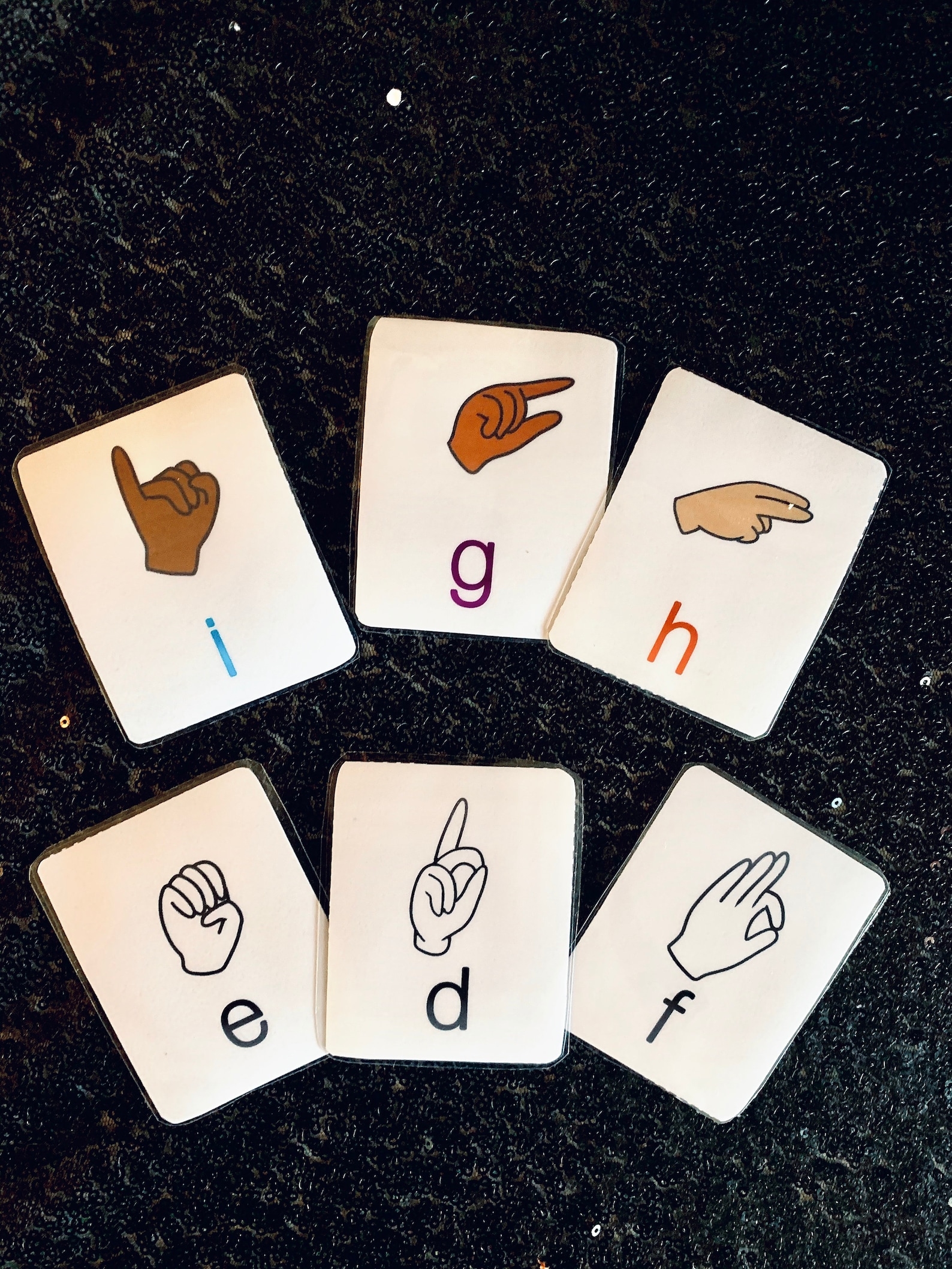 ASL Alphabet Flashcards Flash Cards ASL Flashcards Pre-k | Etsy