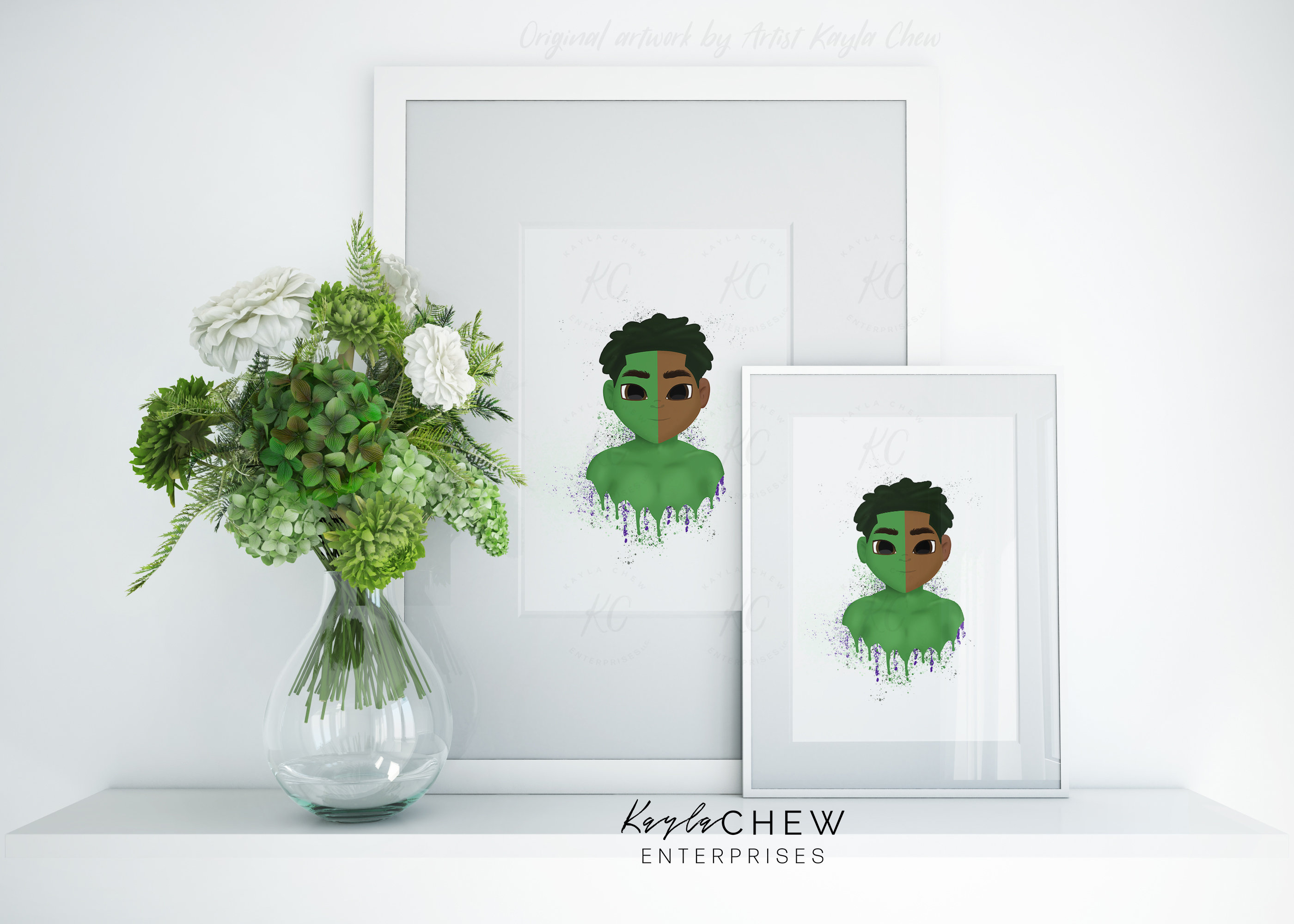 Kid Hulk Printable Art, Hulk Art, Black Boy, Afro Art, African American ...