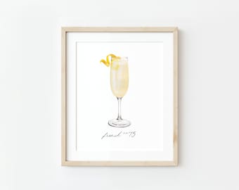 French 75 Art Print - Etsy