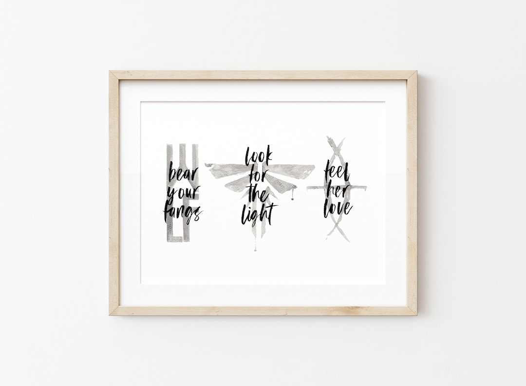 The Last of Us Factions Art Print, Fireflies, Wolves, Seraphites ...