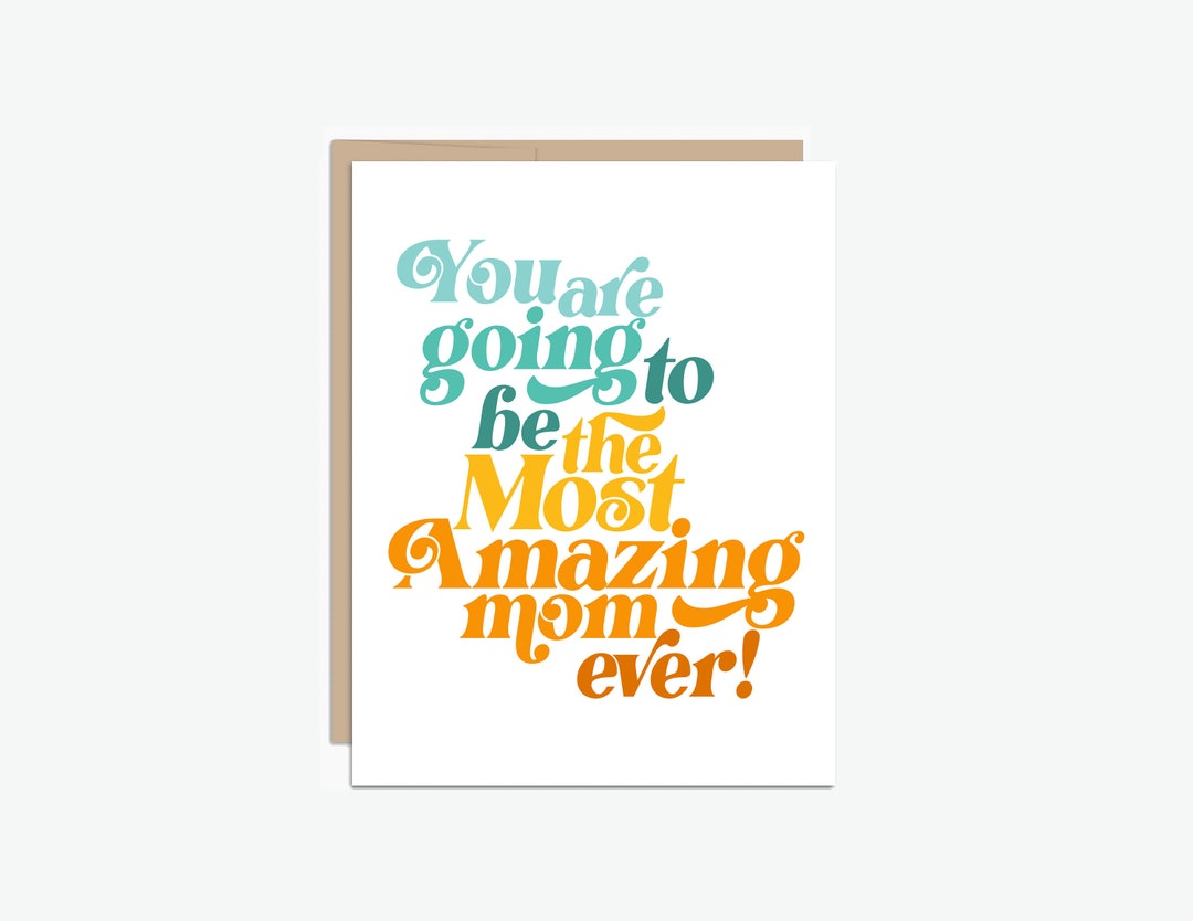 Most Amazing Mom Ever Card, Most Amazing Dad Ever, New Baby, First Time ...