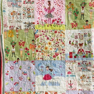 DIY Patchwork Calendar Girls Quilt Kit, First Baby Girl Quilt Sewing ...