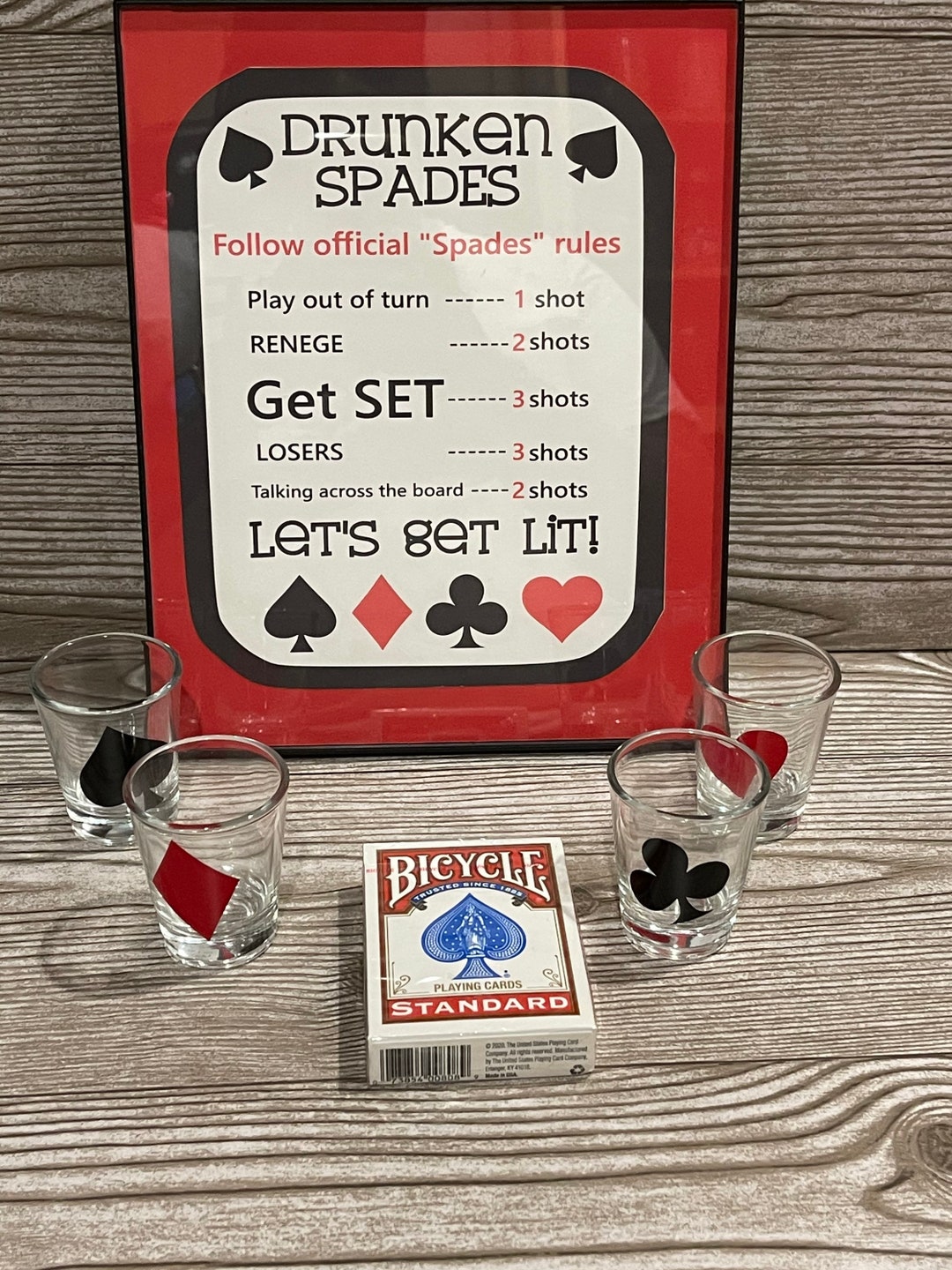 Drunken Spades - Etsy
