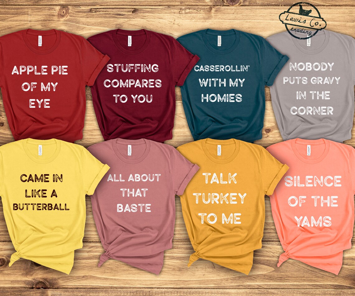 Matching Thanksgiving Shirts Thanksgiving Puns Family - Etsy