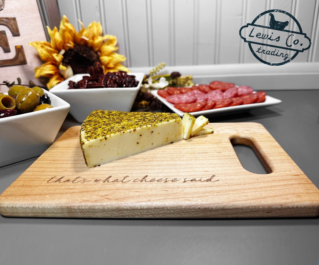 That's What Cheese Said Funny Cutting Board House Warming Gift Wedding ...