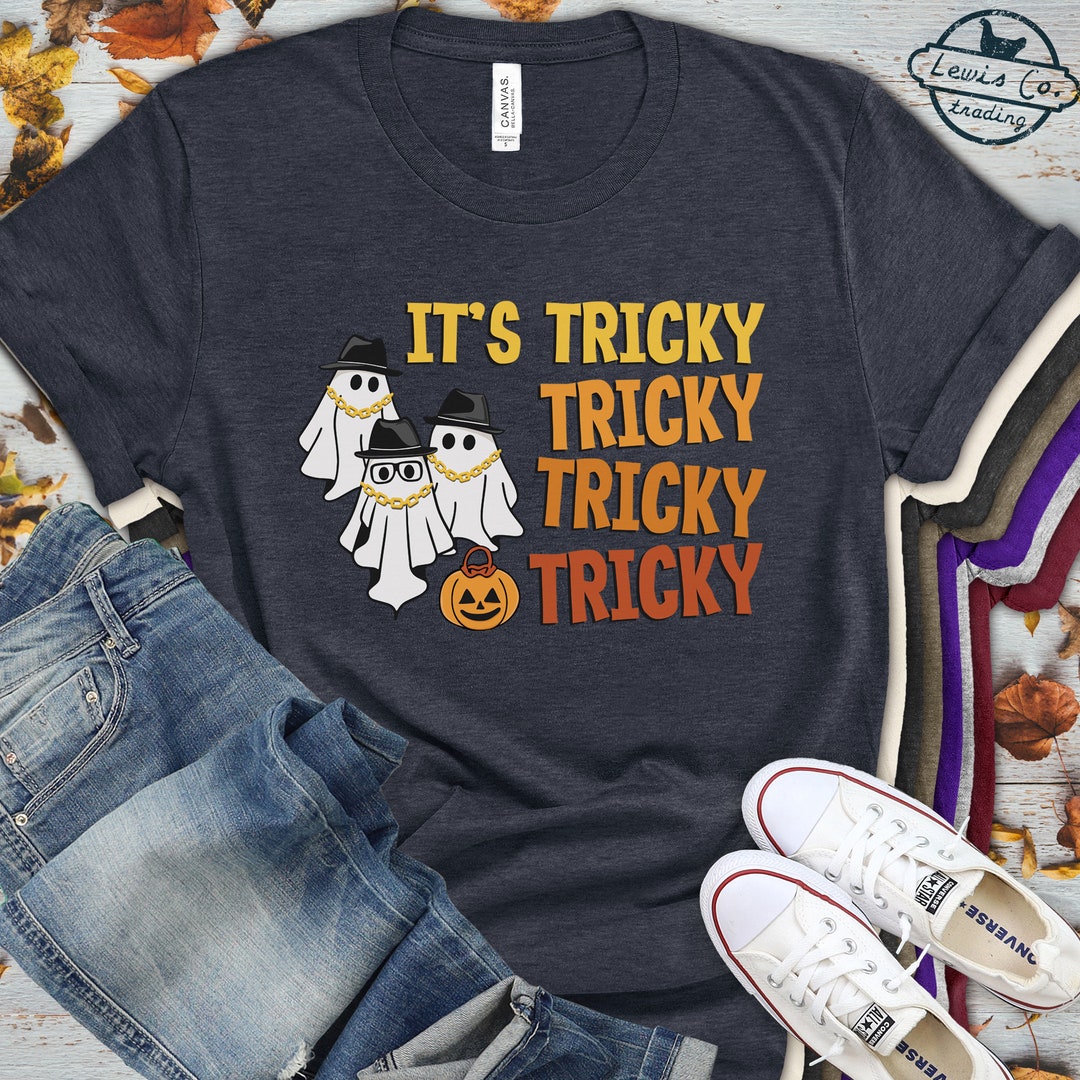 It's Tricky Tricky Tricky Halloween Shirt Retro Ghost - Etsy