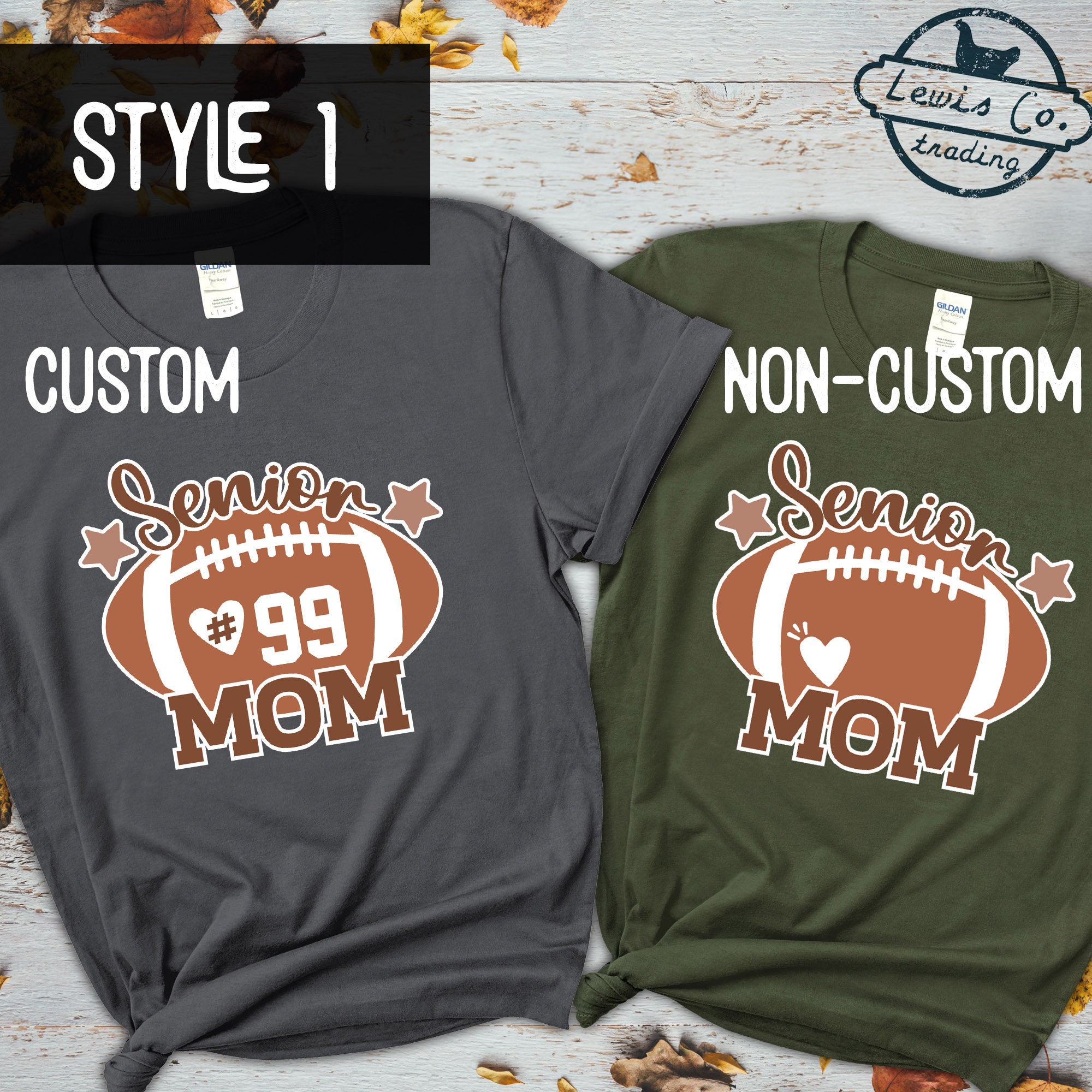 Senior Football Moms T Shirts