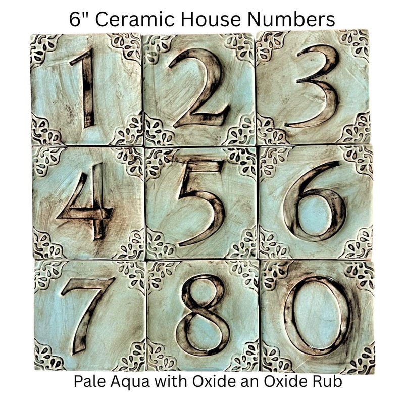 6x6 Tile Numbers - Etsy