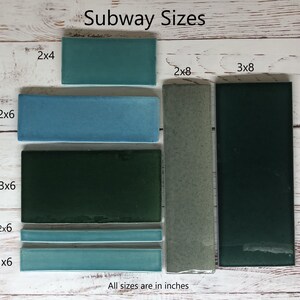 Subway Tiles in 7 Sizes and 33 Stock Colors - Etsy