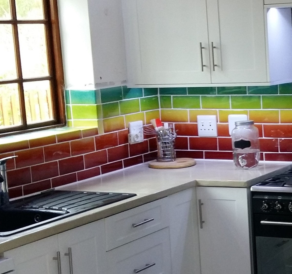 2x6 Subway Ceramic Tile in Emerald - Etsy