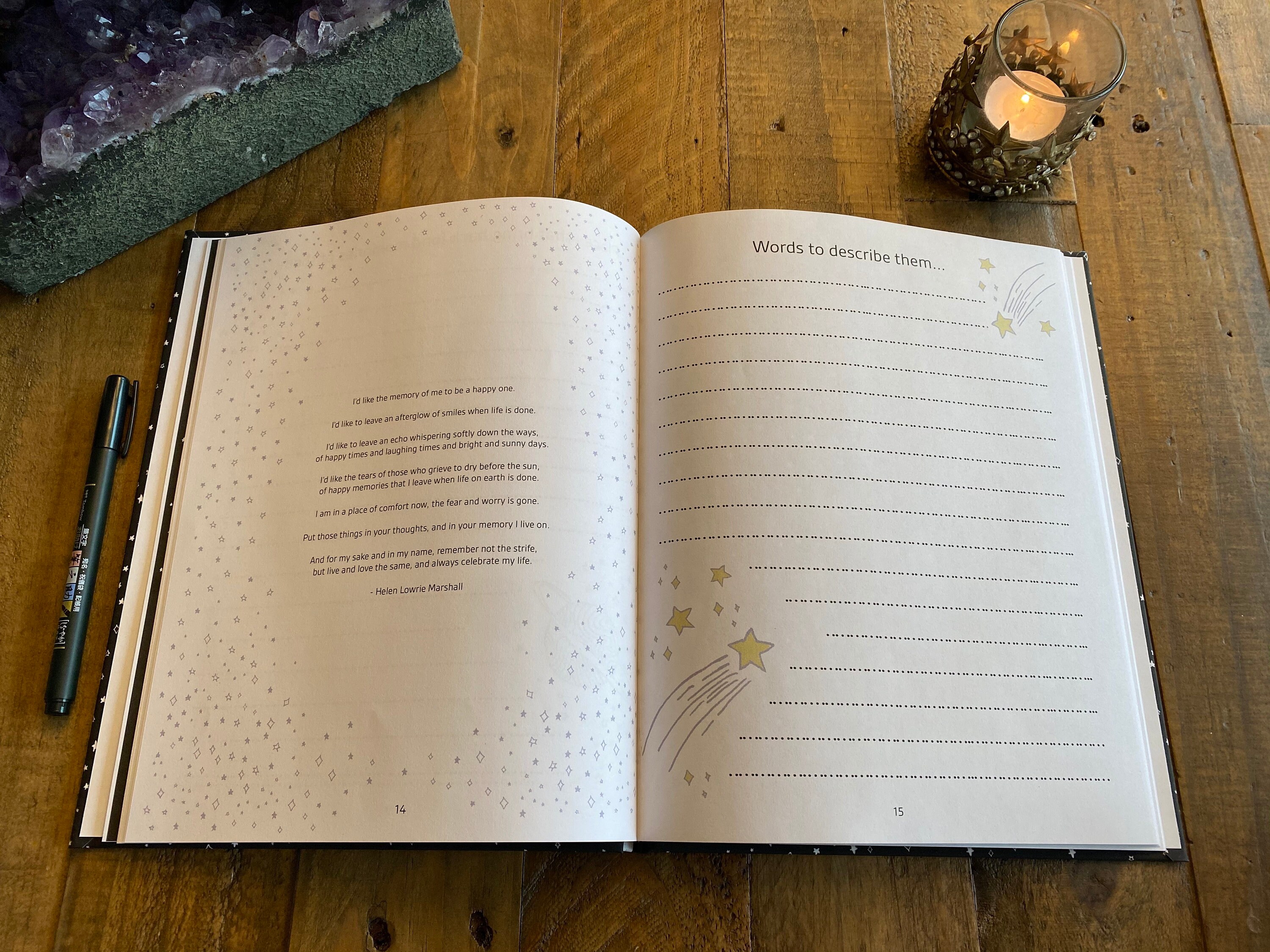 Guided Grief Remembrance Journal A Handbook and Keepsake to - Etsy