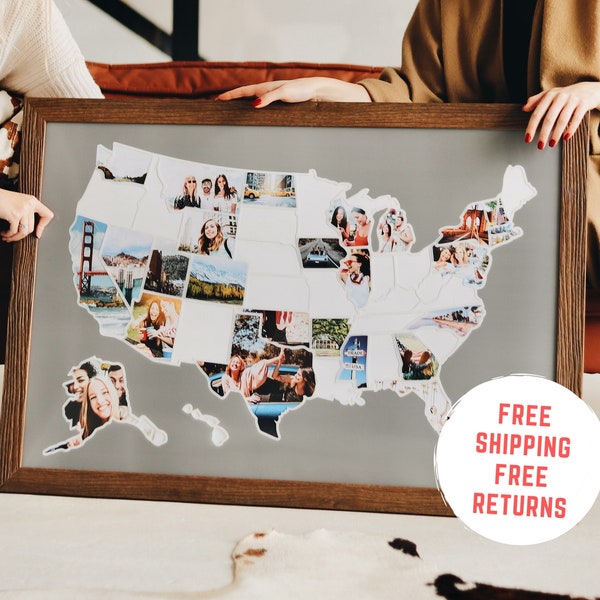 50 States Photo Map - Etsy