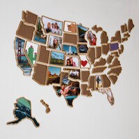 Custom USA Map, 50 States Photo Map, US Picture Map, Travel Memories on ...