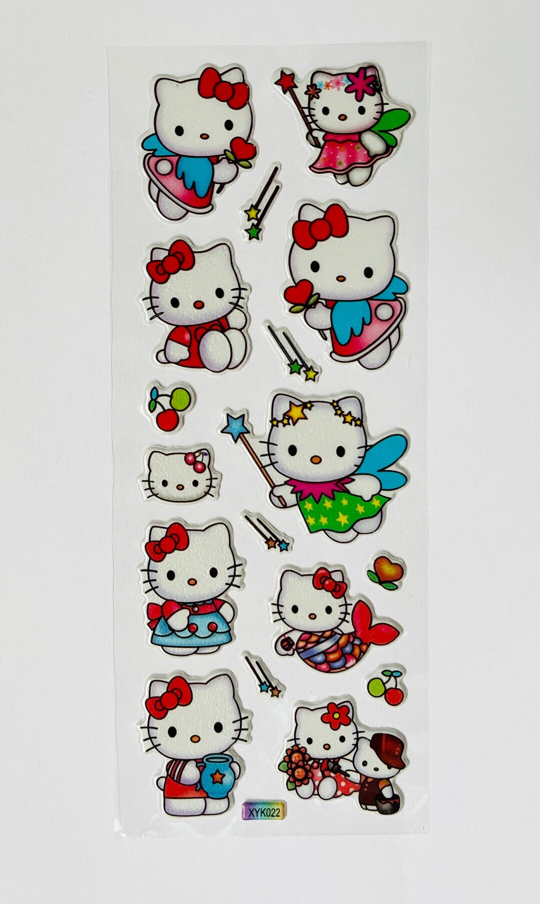 Cute Cat Sticker Sheet / Hello Kitty / Puffy Stickers / Bubble Stickers ...