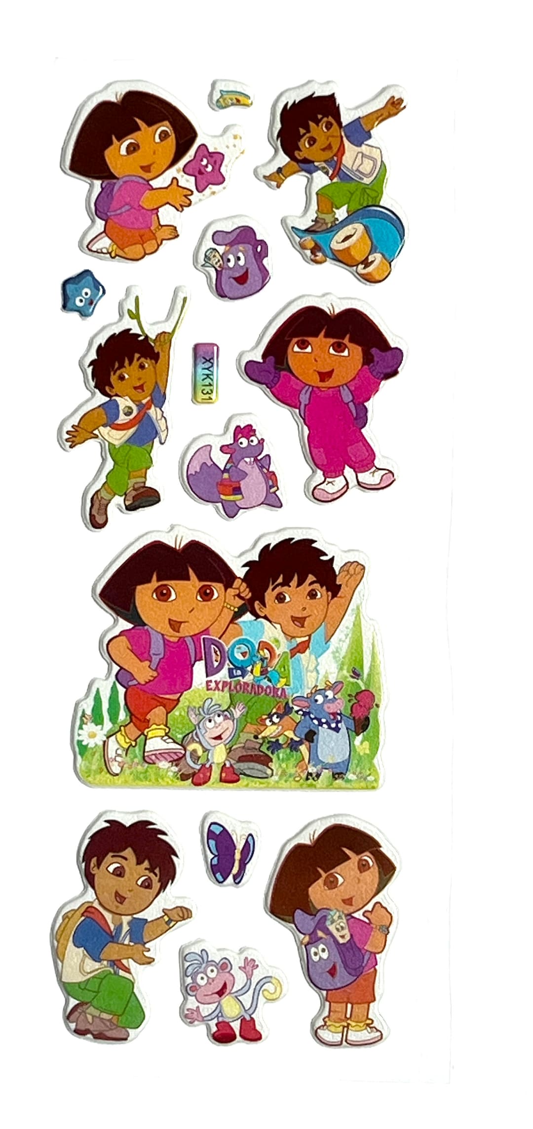 Dora the Explorer Sticker Sheet / Childrens Stickers / Cartoon Stickers ...