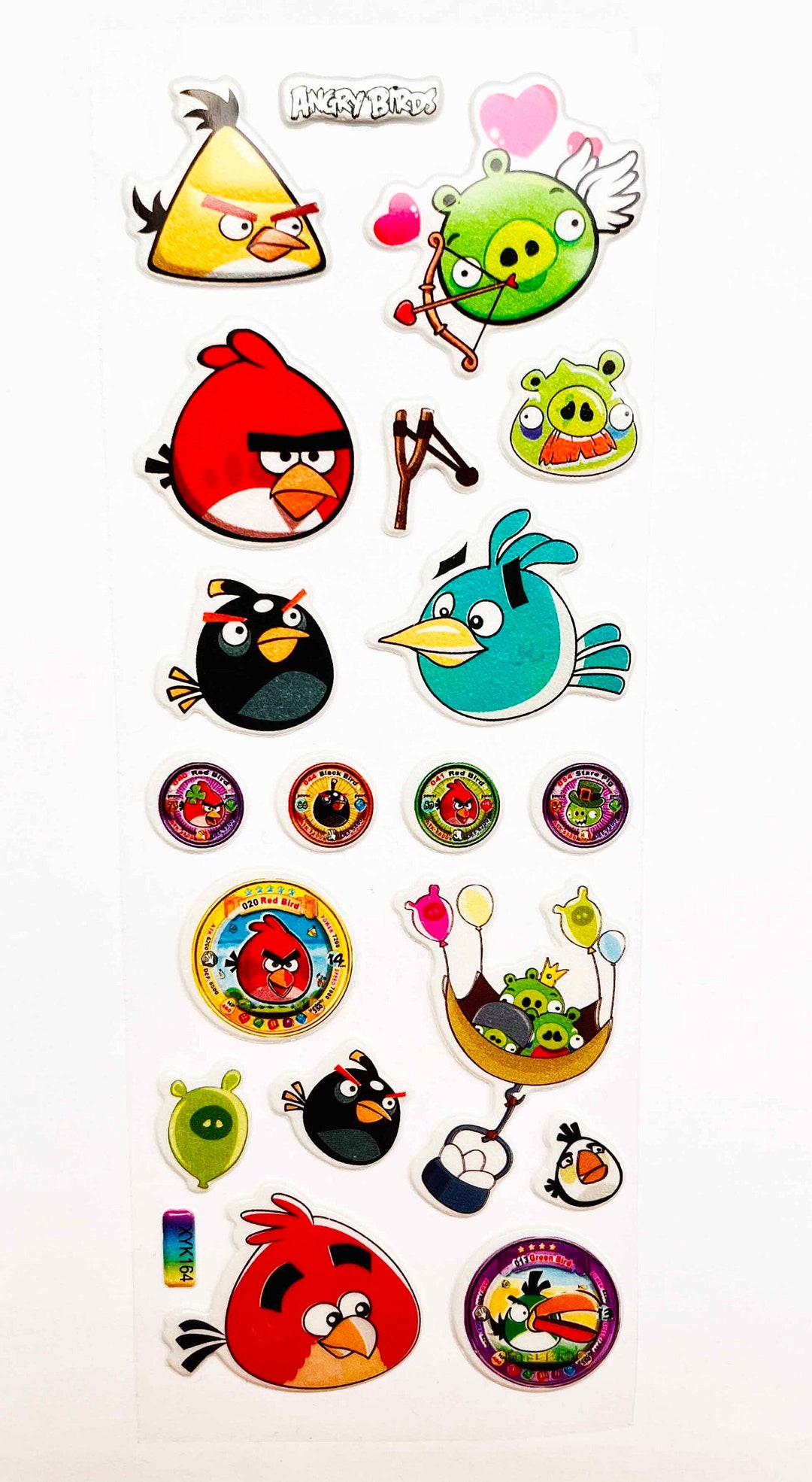 Angry Birds Sticker Sheet / Puffy Stickers / 3D Stickers / - Etsy