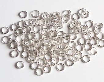 Silver Split Rings - Etsy