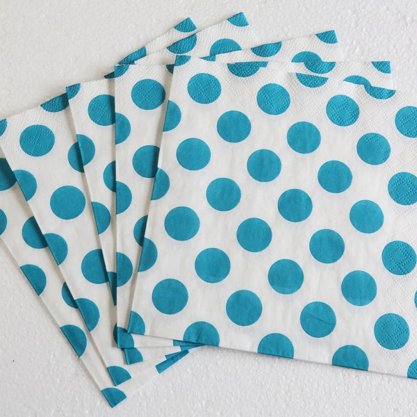 Polka Dot Napkins - Etsy