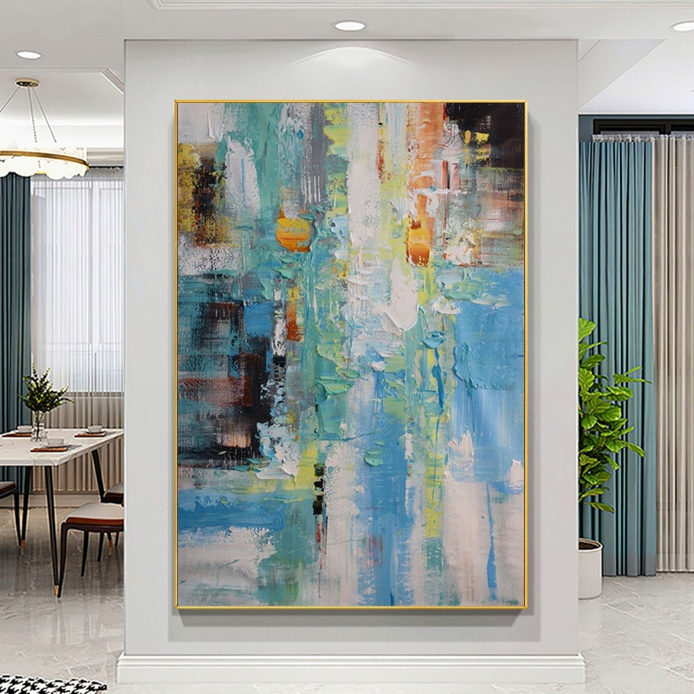 Original Abstract Oil Painting on Canvas Abstract & Modern - Etsy