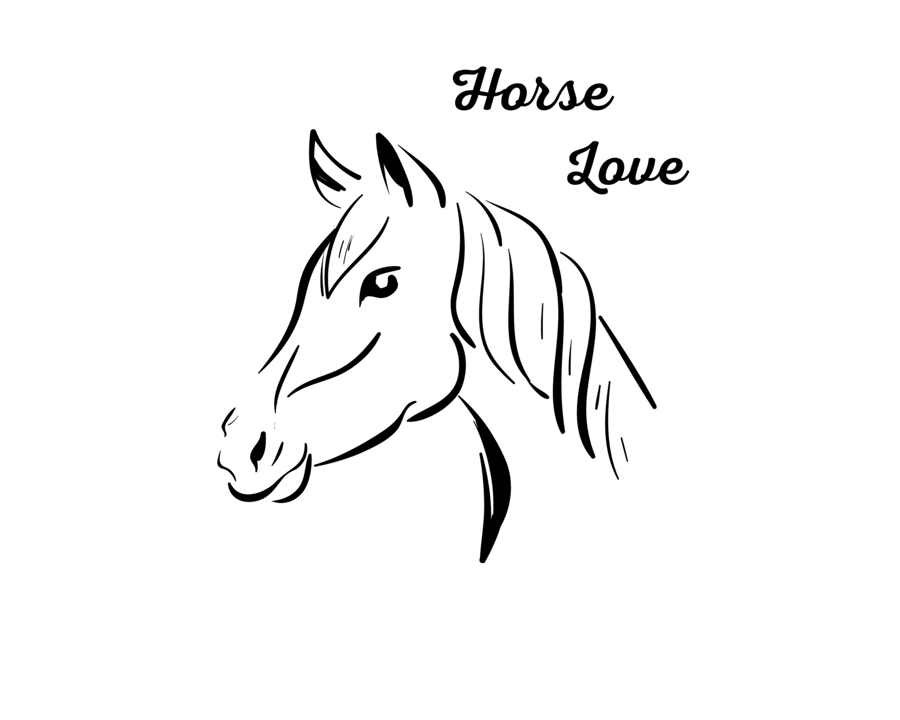 Downloadable Graphic Design Horse | Etsy