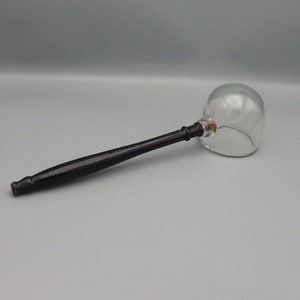 Rare Antique 1890s Marburg Ladle Antique Glass Ladle Antique Wood ...