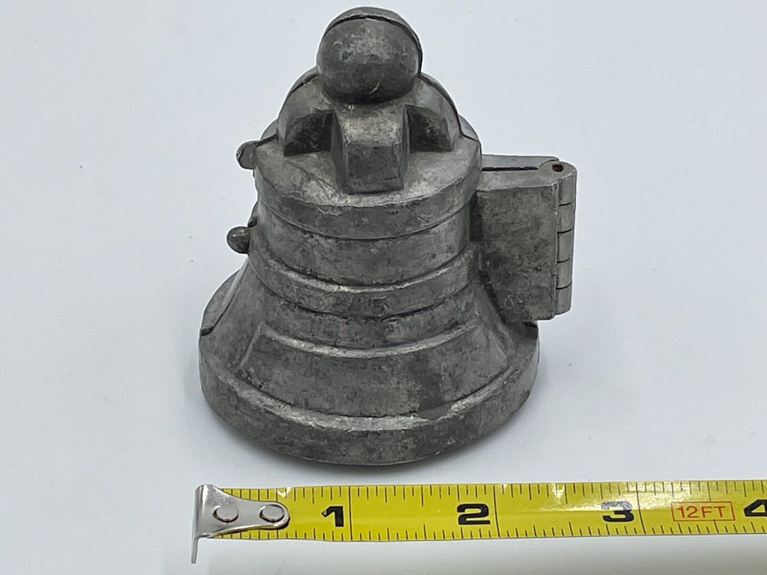 Vintage Ice Cream Mold Pewter Metal Bell Mold Vintage Chocolate Mold ...